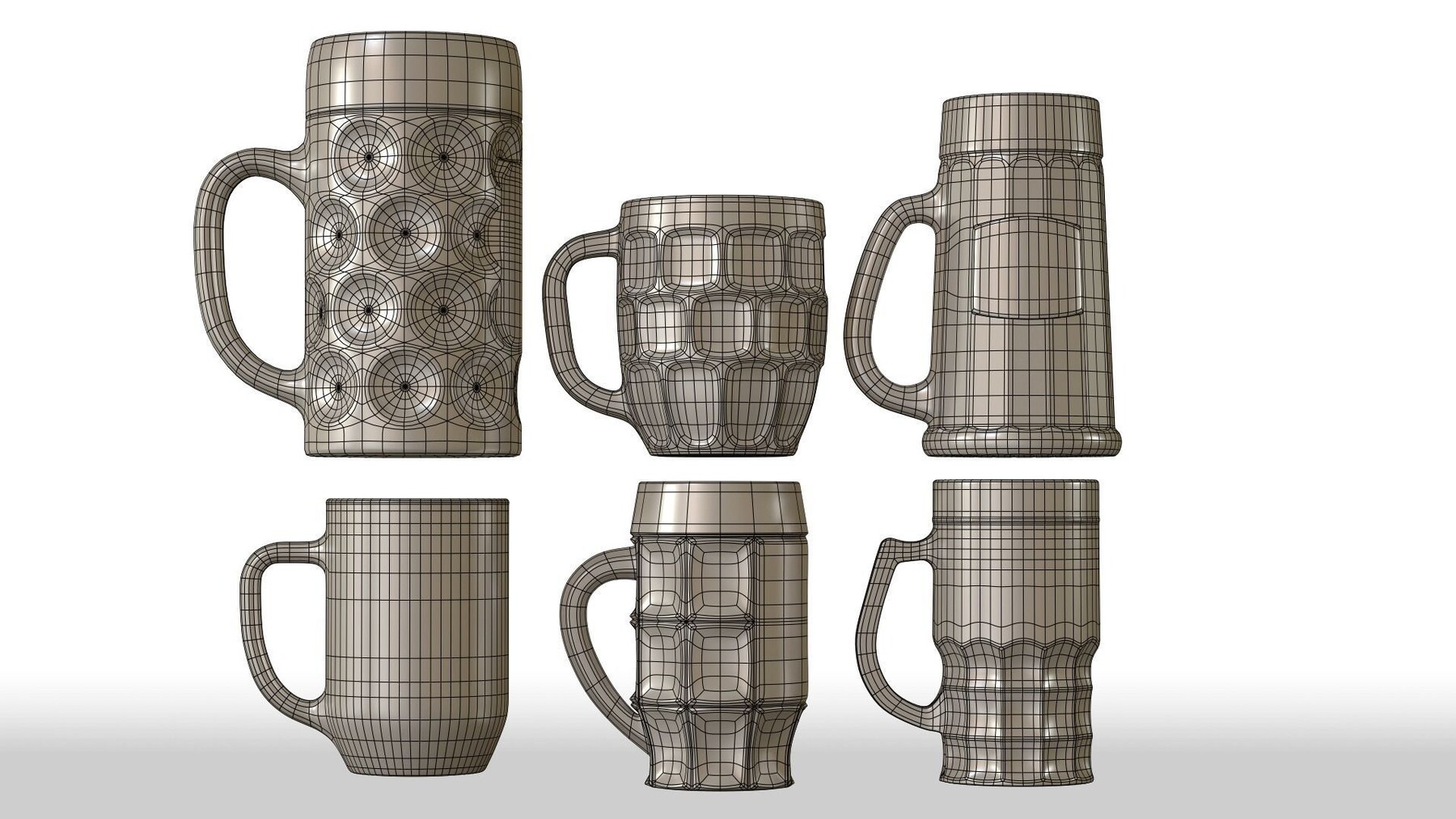 ArtStation - Beer Mug Collection | Game Assets