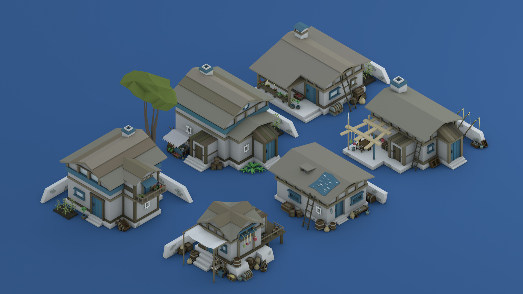 ArtStation - Low Poly Pirates 3D Asset Pack | Game Assets