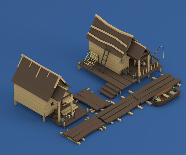 ArtStation - Low Poly Pirates 3D Asset Pack | Game Assets
