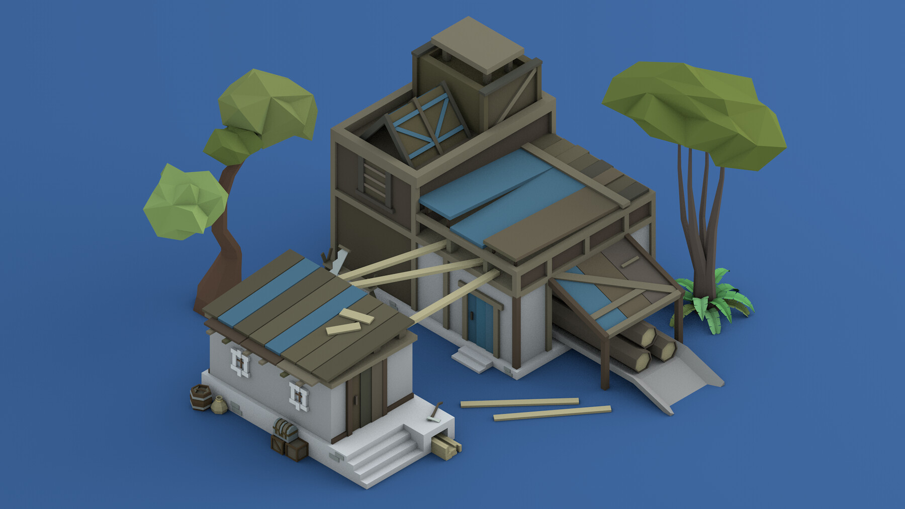 ArtStation - Low Poly Pirates 3D Asset Pack | Game Assets