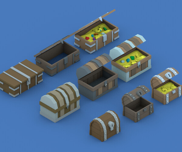 ArtStation - Low Poly Pirates 3D Asset Pack | Game Assets