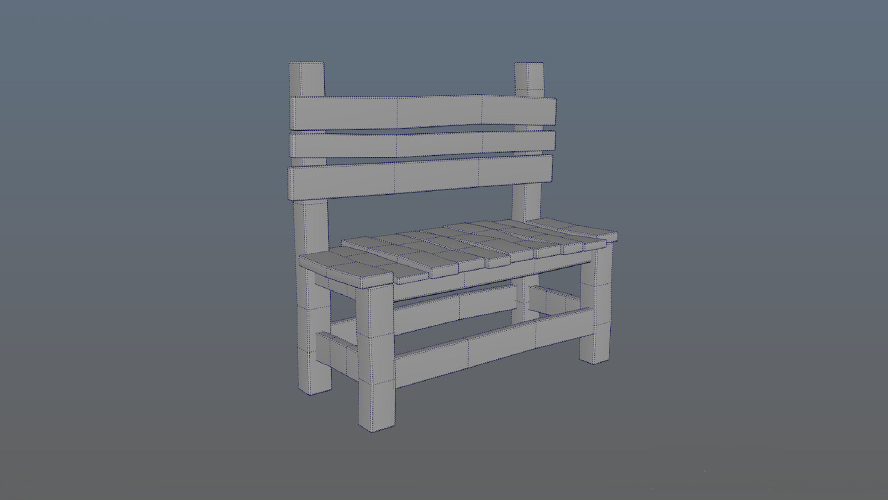 ArtStation - Stylized bench bench 3 types PBR game ready Low-poly 3D ...