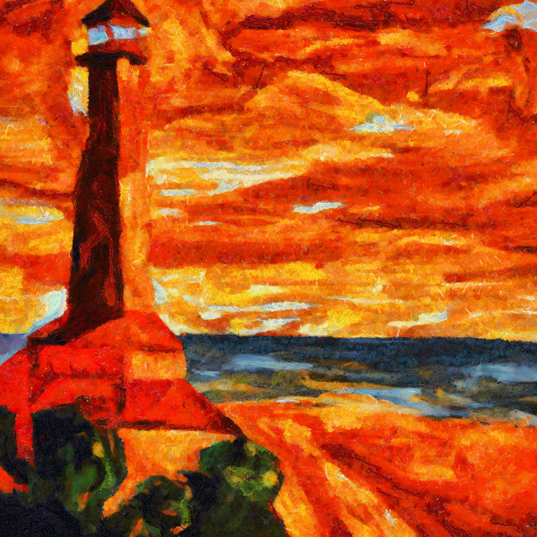 ArtStation - Lighthouse at sunset | Artworks