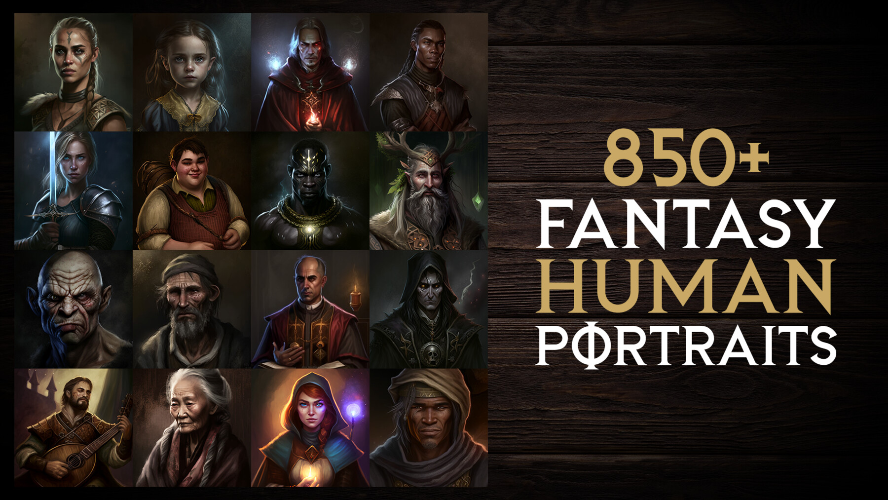 ArtStation - Fantasy Human Portraits | Game Assets
