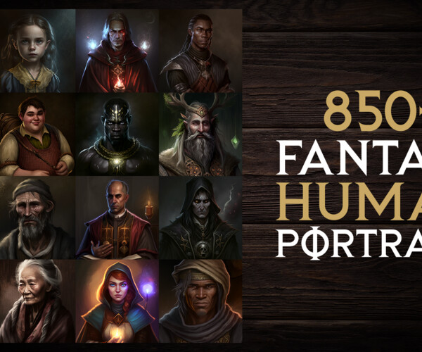 ArtStation - Fantasy Human Portraits | Game Assets