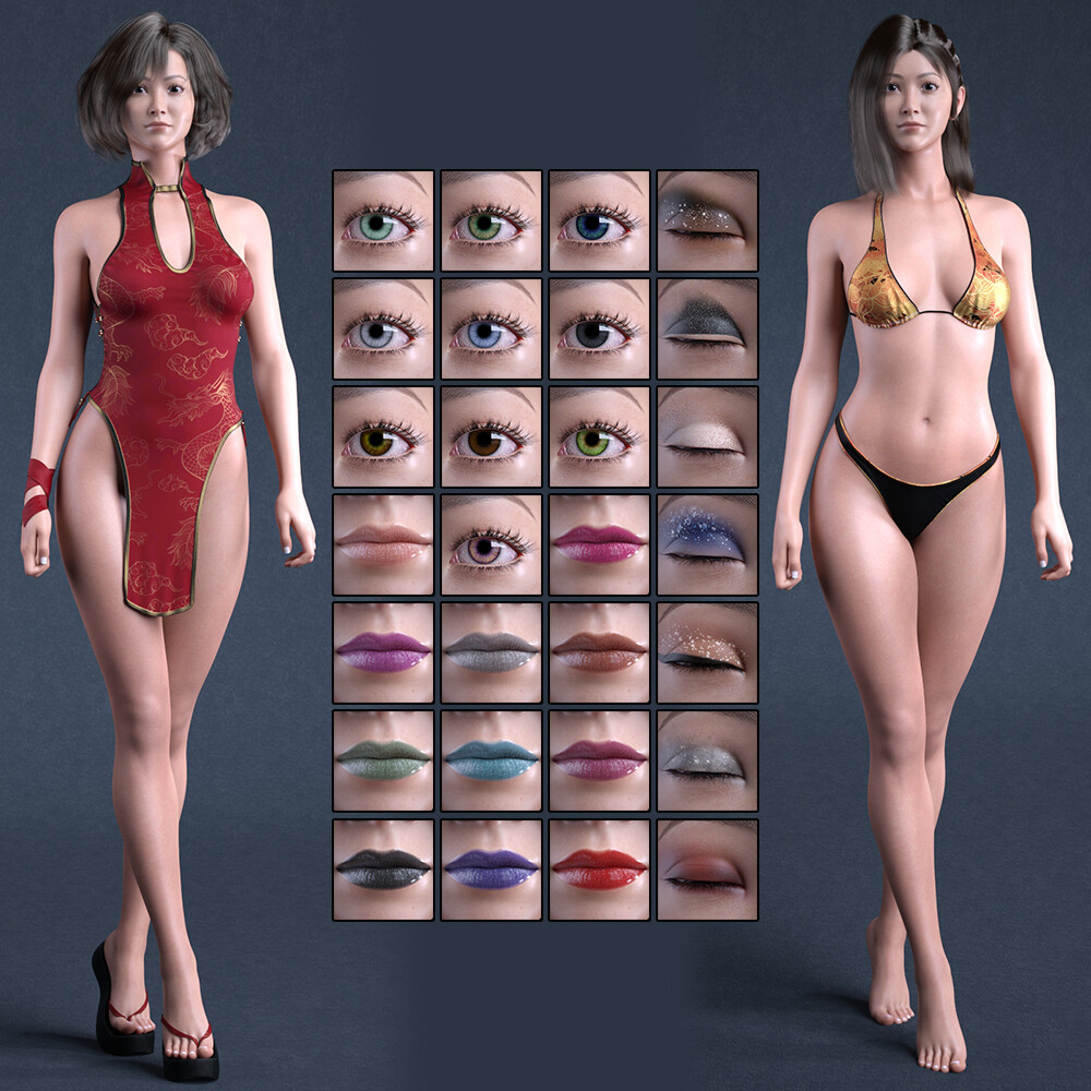 ArtStation - Miyu Yukiko for Genesis 8 Female ( DAZ3D - Asian Girls ) | Game Assets