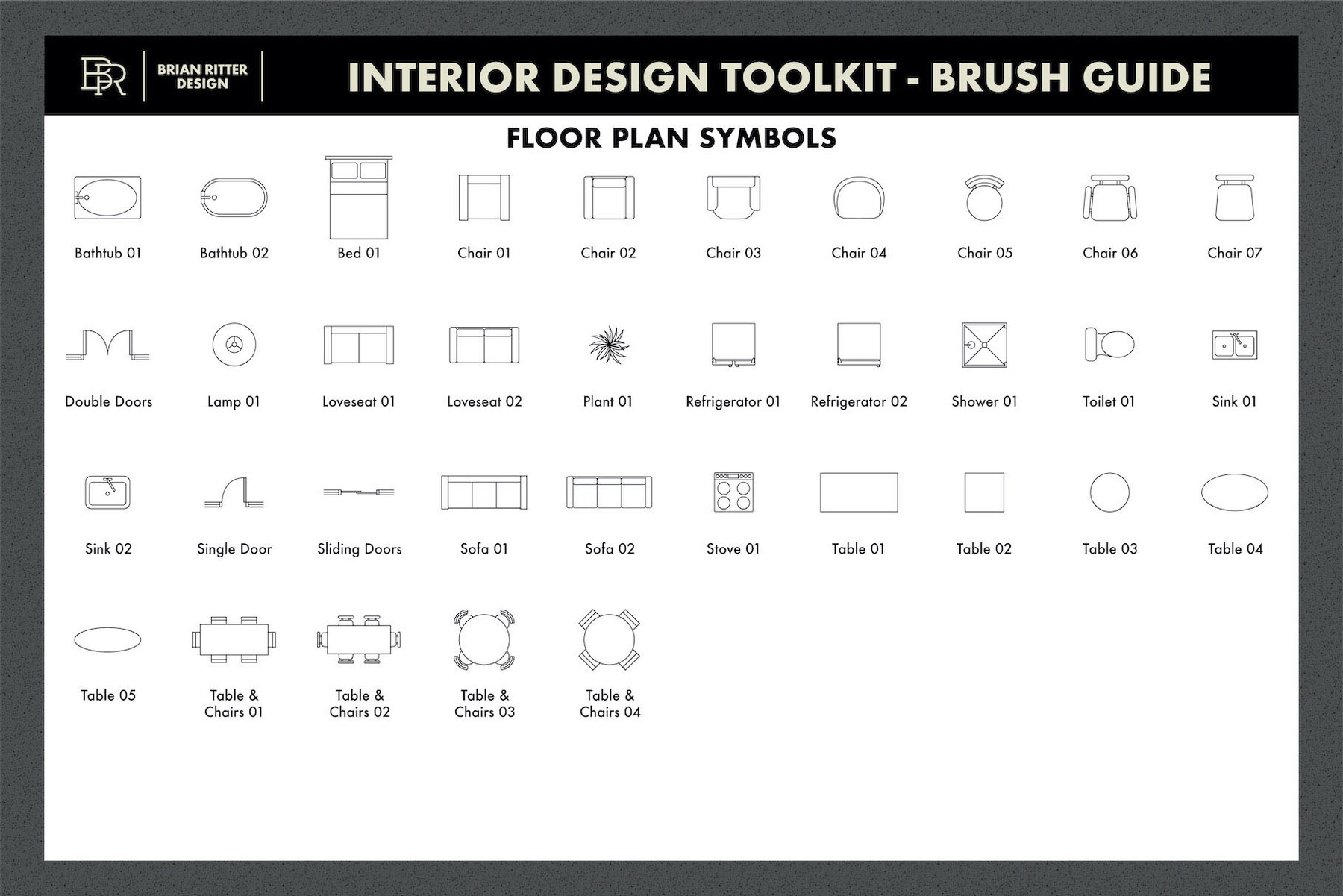 ArtStation - Interior Design Toolkit for Procreate | Artworks
