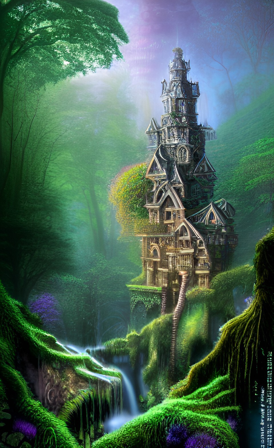 ArtStation - enchanted wizards tower 2500 jpg pack wombo art | Artworks