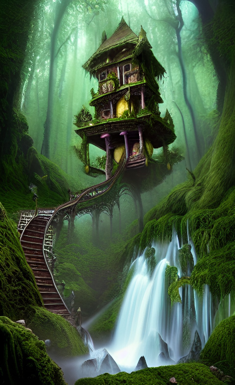 ArtStation - enchanted wizards tower 2500 jpg pack wombo art | Artworks