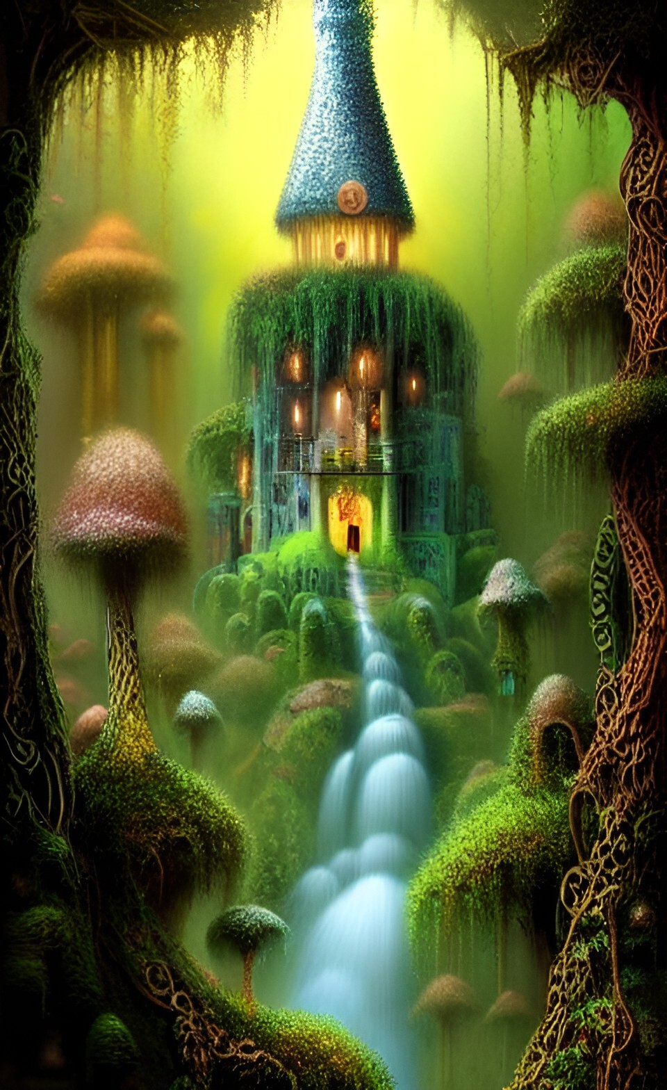 ArtStation - enchanted wizards tower 2500 jpg pack wombo art | Artworks