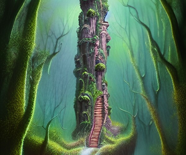 ArtStation - enchanted wizards tower 2500 jpg pack wombo art | Artworks