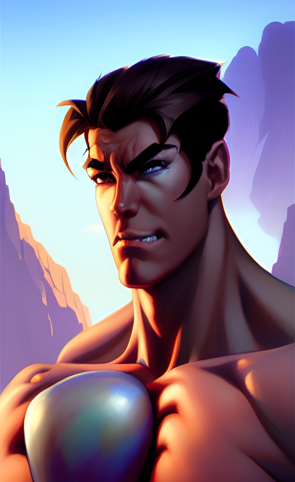 ArtStation - muscular handsome hero 5600 jpg pack wombo art | Artworks