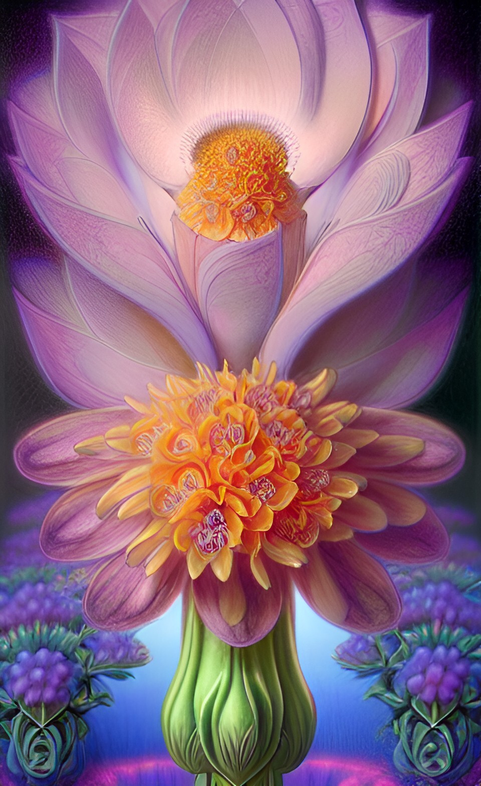 ArtStation - 1021 Fractal Flowers 4600 jpg pack wombo art | Artworks
