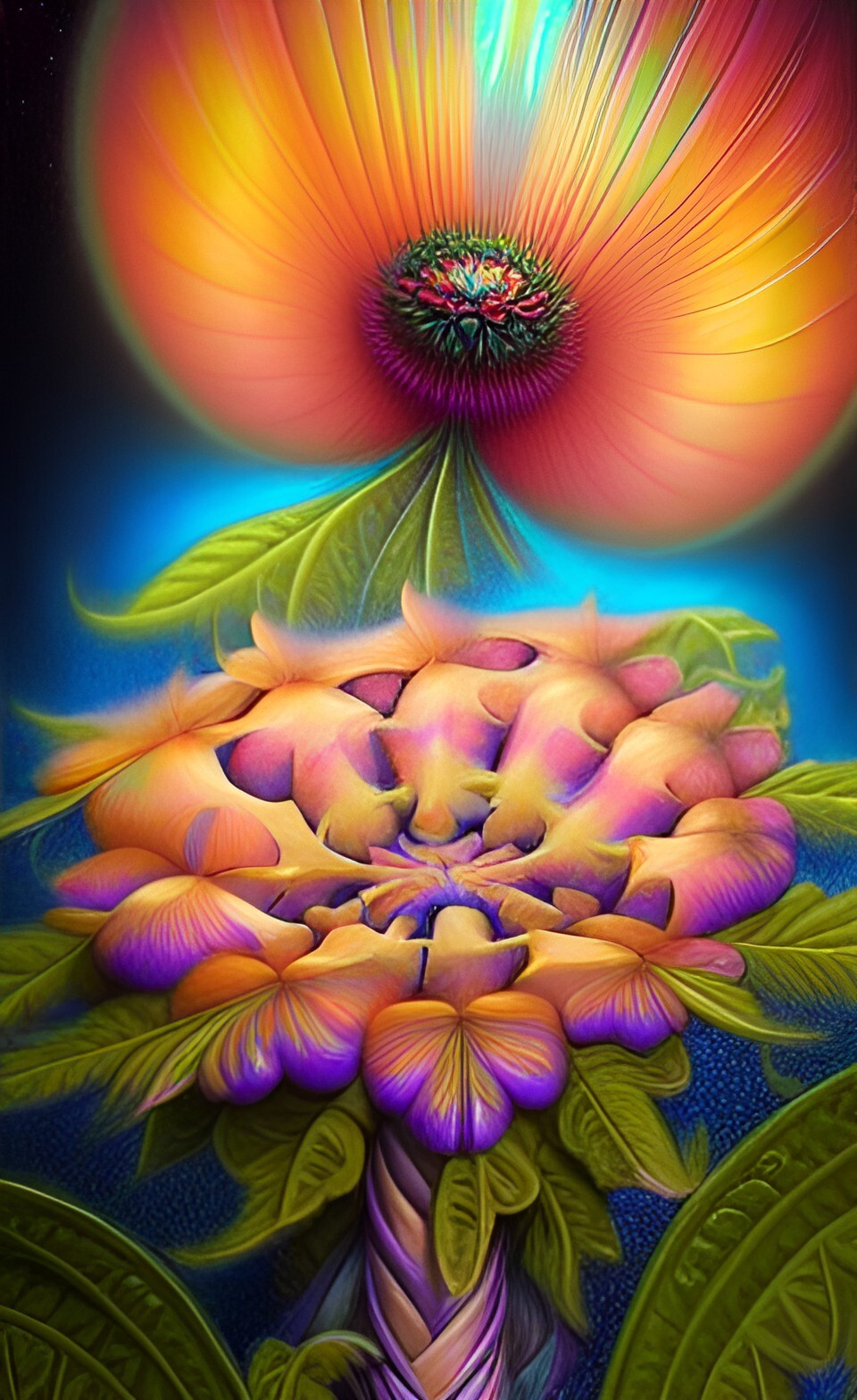 ArtStation - 1021 Fractal Flowers 4600 jpg pack wombo art | Artworks