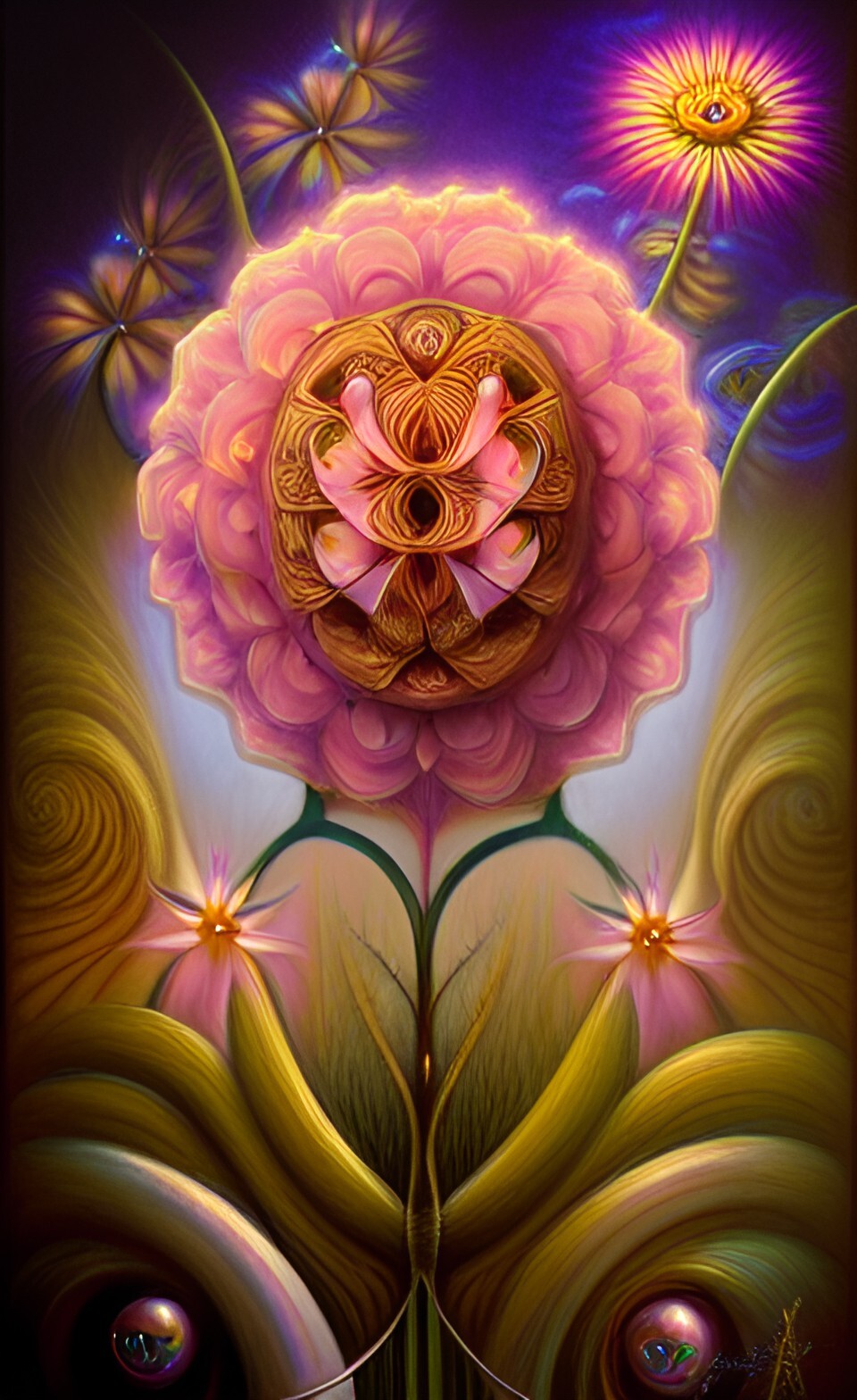 ArtStation - 1021 Fractal Flowers 4600 jpg pack wombo art | Artworks