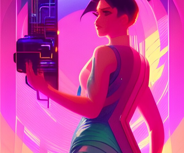ArtStation - netrunner vortex vaporwave 4900 jpg pack wombo art | Artworks