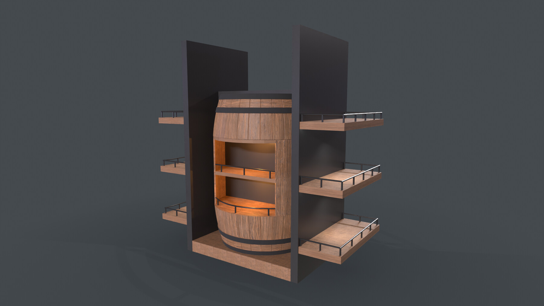 ArtStation - Whiskey barrel stand - Every Purchase Helps Designer Through This Hard Time | Resources