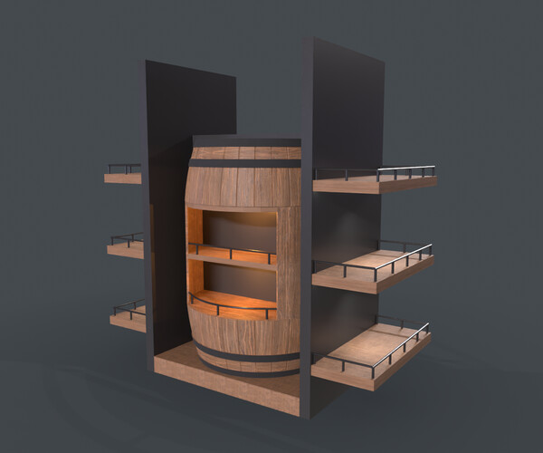 ArtStation - Whiskey barrel stand - Every Purchase Helps Designer ...