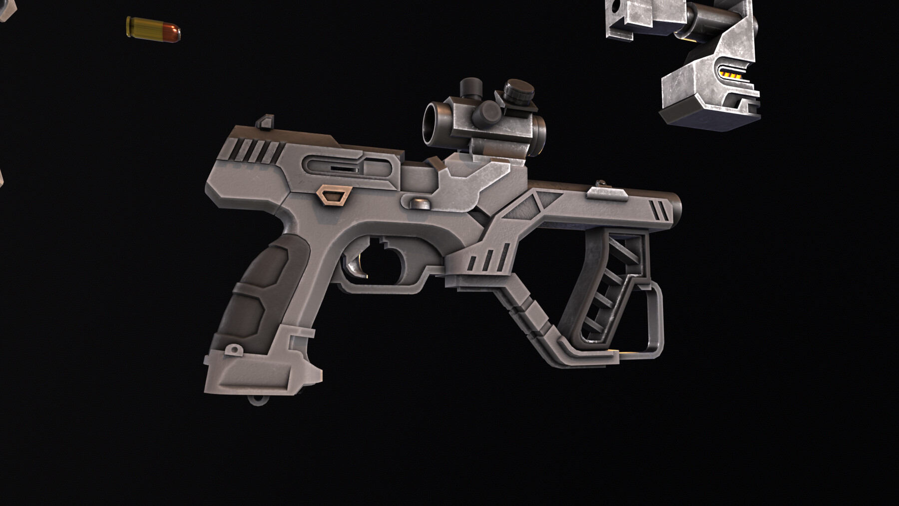 ArtStation - Sci-fi gun and case - Fully modular + Unreal Engine ...