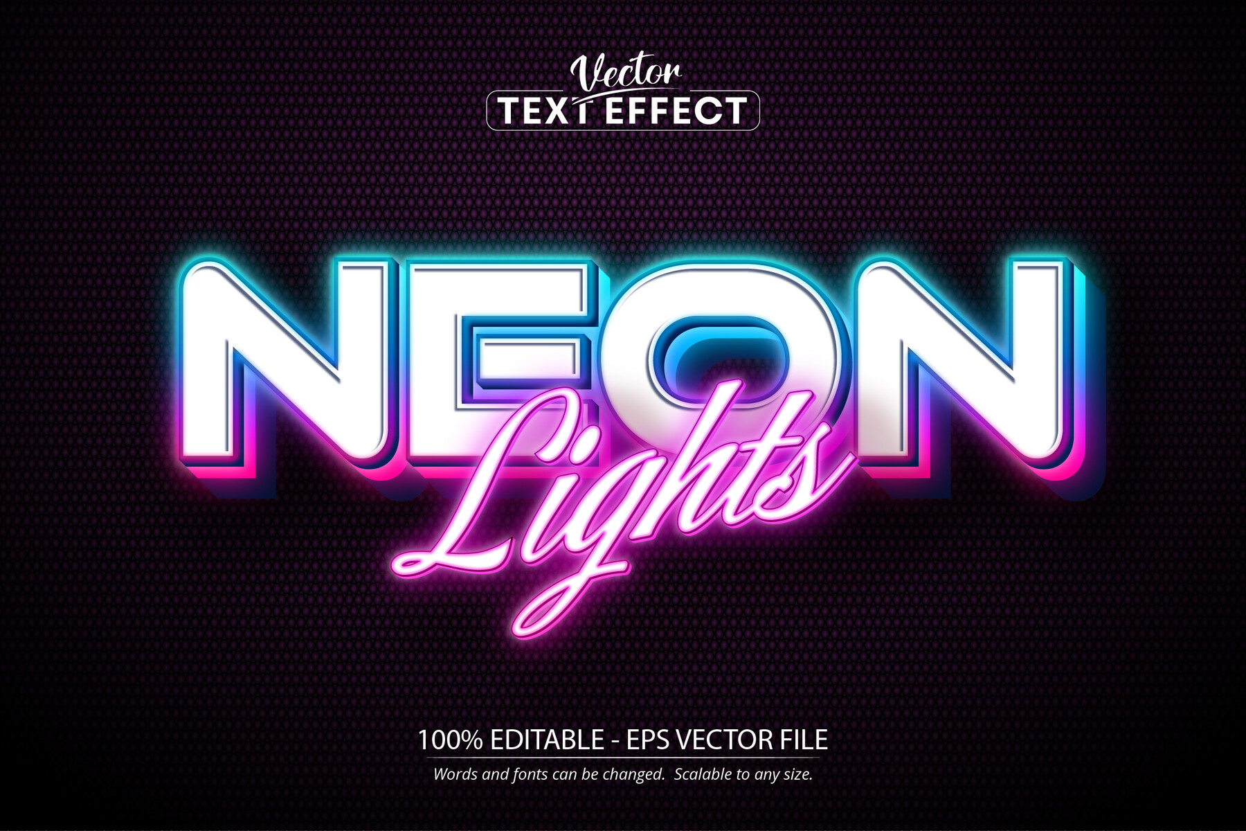 ArtStation - Neon text effect, editable neon light text style | Artworks