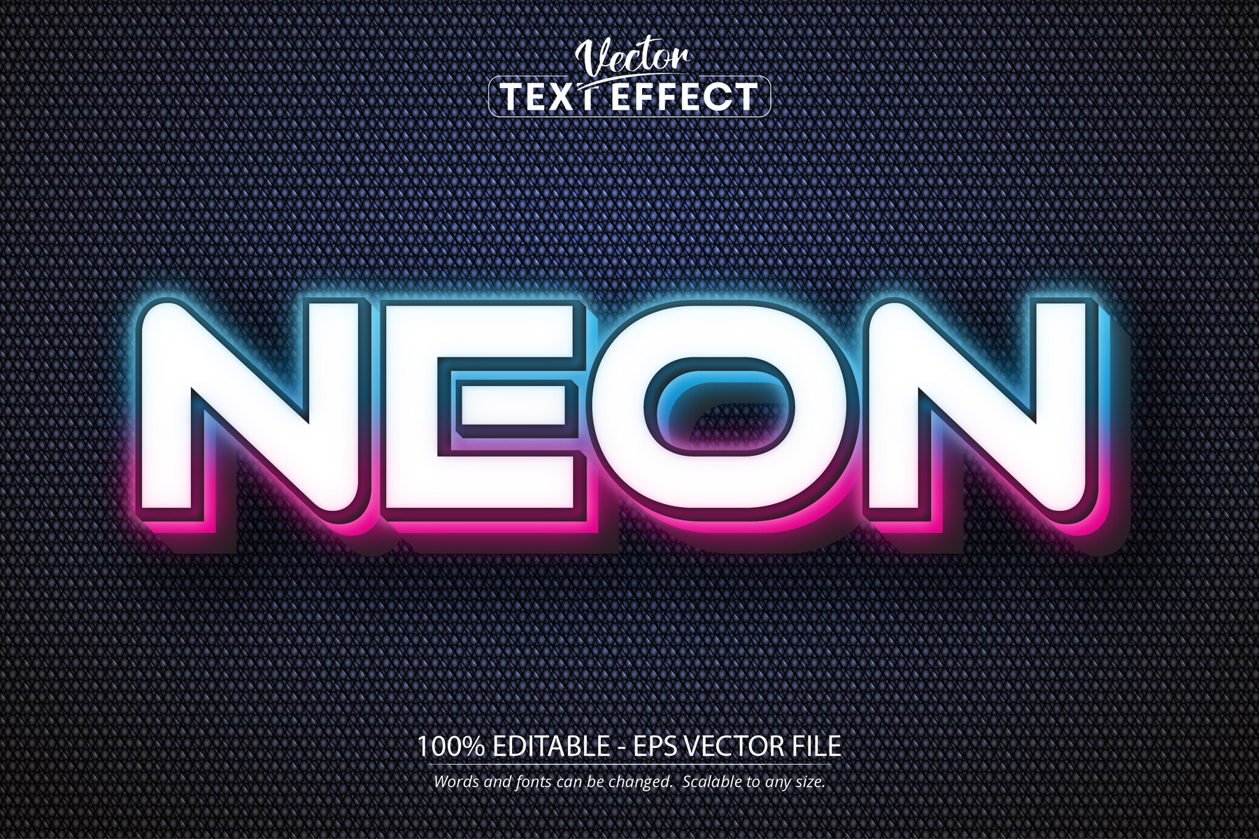 ArtStation - Neon text effect, editable neon light text style | Artworks