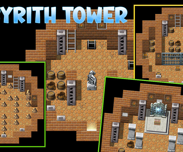 ArtStation - DUNGEONS VOLUME 2 (RPG MAKER Map Presets) | Game Assets
