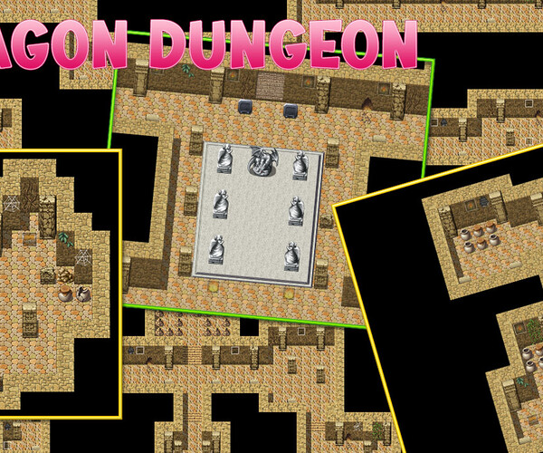 ArtStation - DUNGEONS VOLUME 2 (RPG MAKER Map Presets) | Game Assets