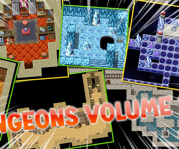 ArtStation - DUNGEONS VOLUME 2 (RPG MAKER Map Presets) | Game Assets