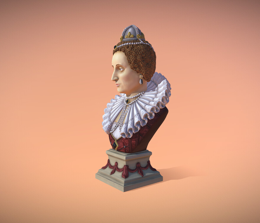 ArtStation - Bust of Elizabeth I of England | Resources