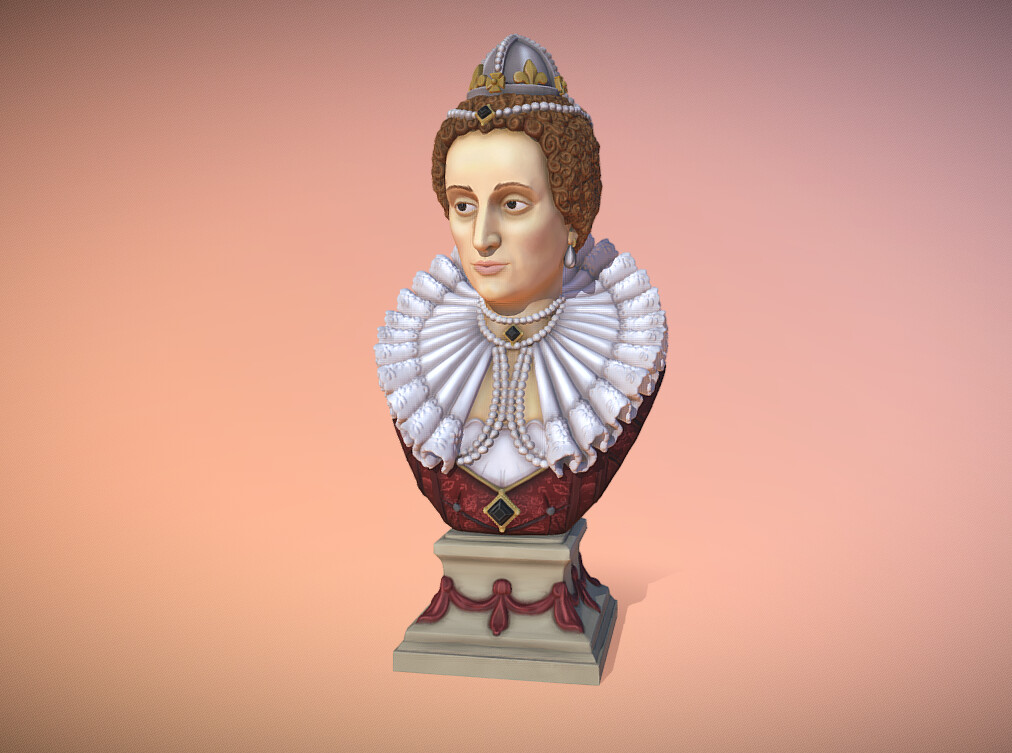 ArtStation - Bust of Elizabeth I of England | Resources