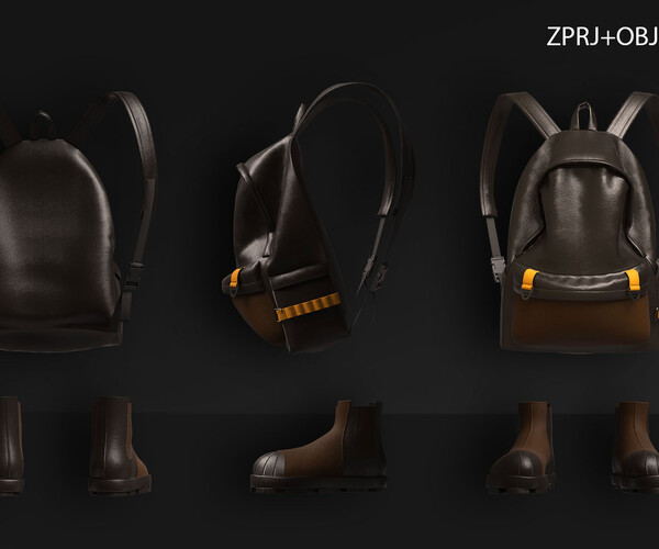 ArtStation - SCHOOL UNIFORM with BAG & SHOES PACK with TEXTURES (VOL.02 ...