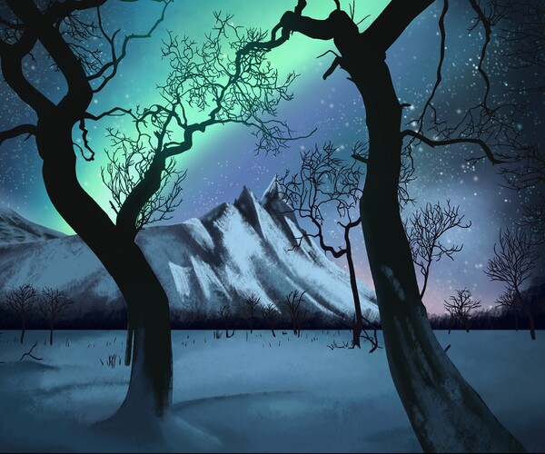 ArtStation - Cold Mountain Tundra | Artworks