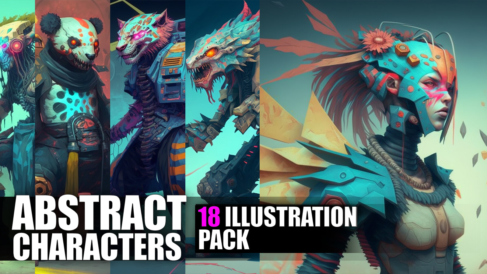 ArtStation - Abstract Characters 18 Illustration Pack | Artworks