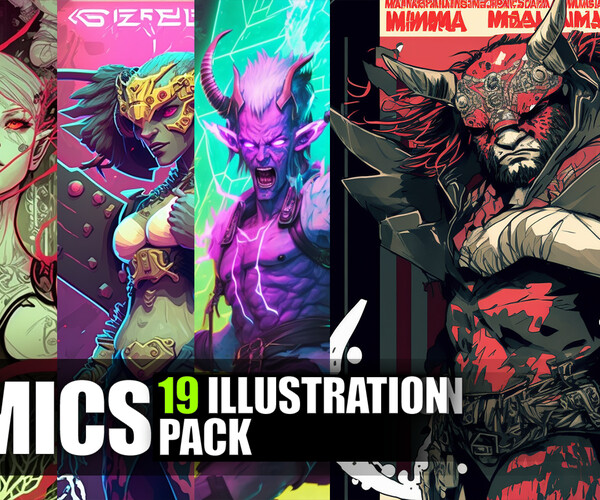 ArtStation - Comics 19 Illustration Pack | Artworks