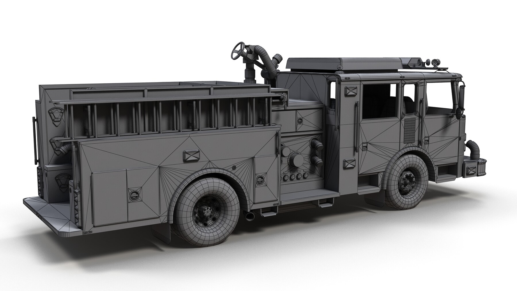 ArtStation - Fire truck | Game Assets