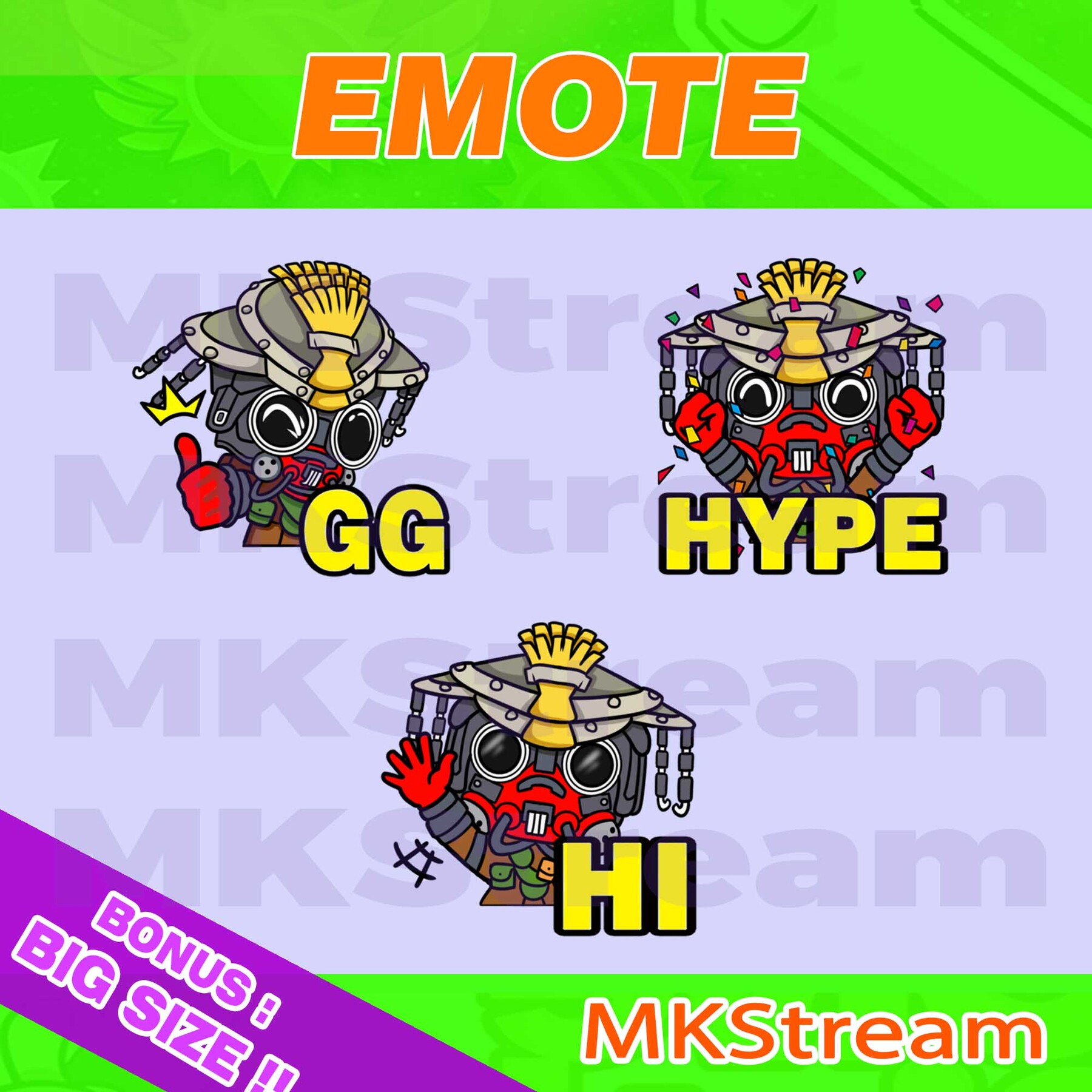 ArtStation - Twitch emotes apex legends bloodhound pack | Artworks