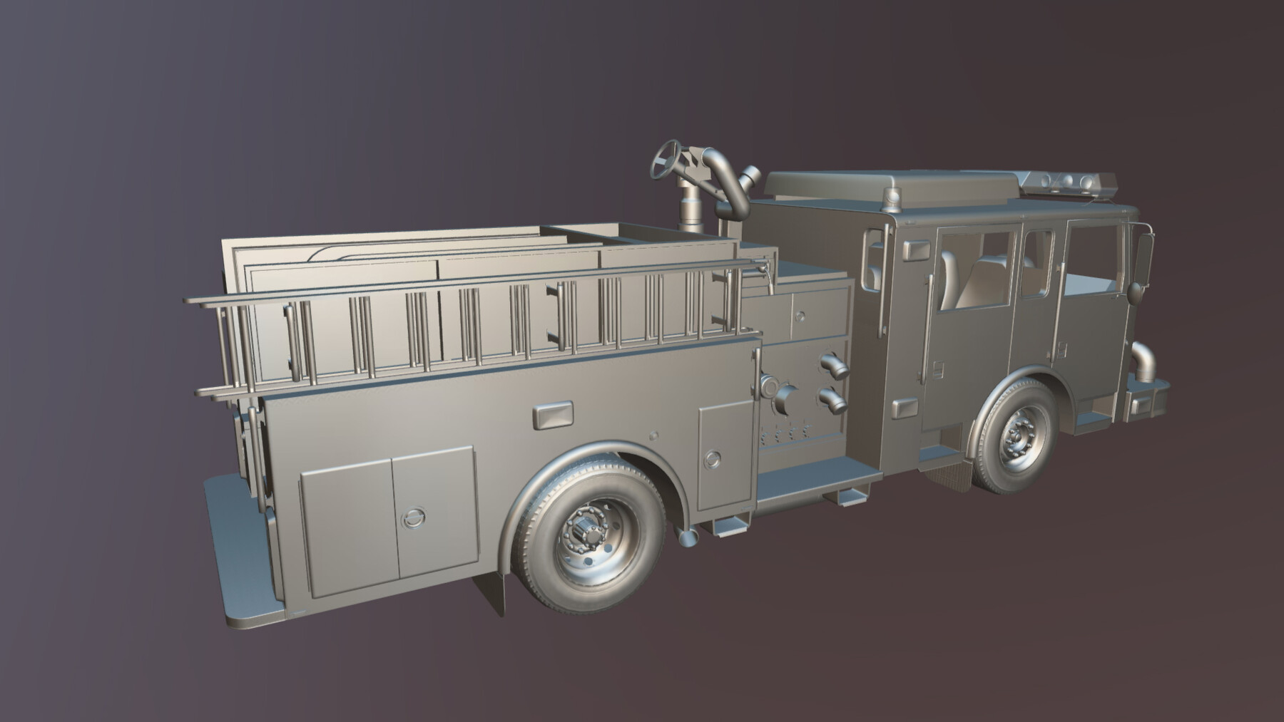 ArtStation - Fire truck | Game Assets