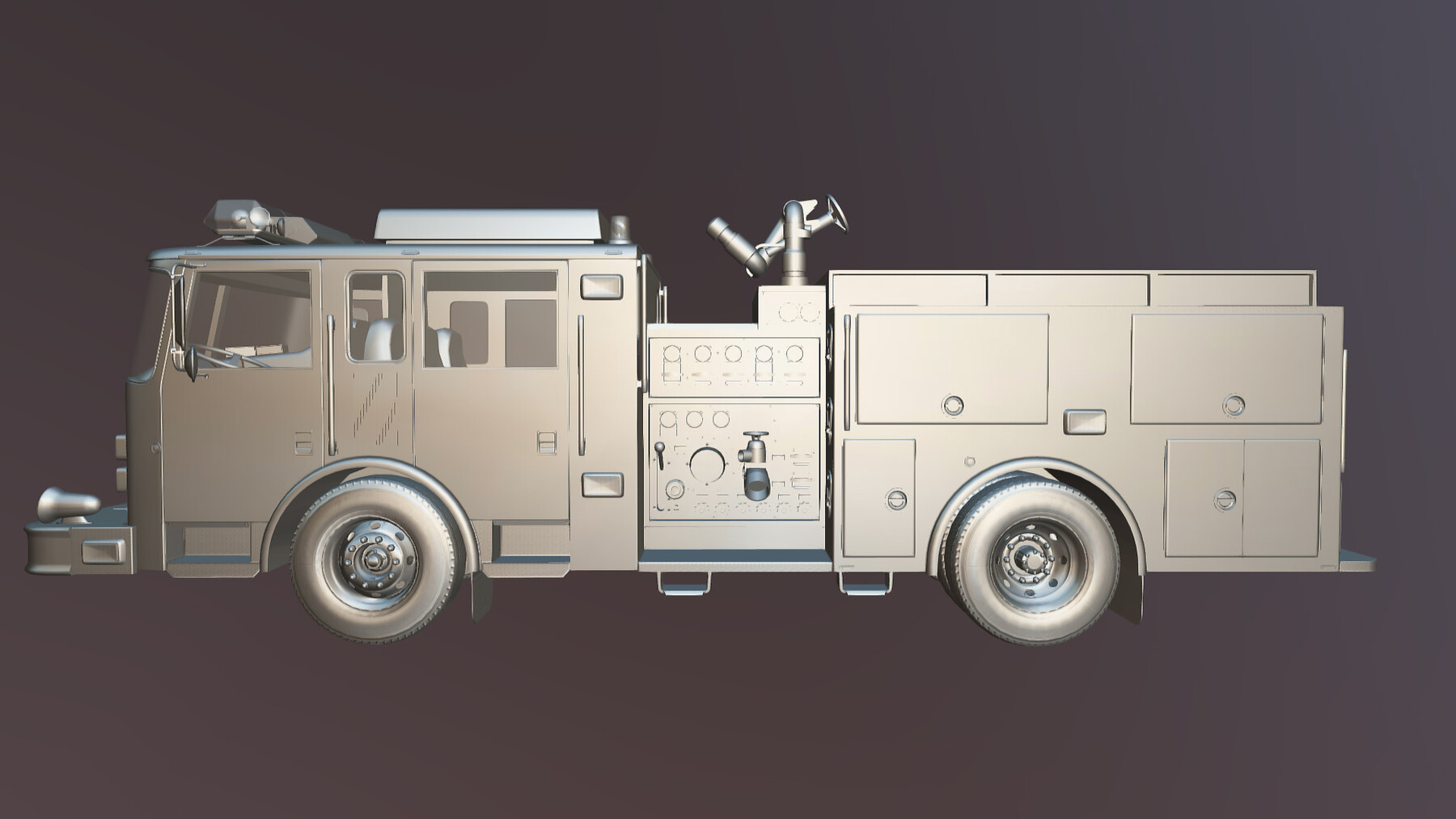 ArtStation - Fire truck | Game Assets