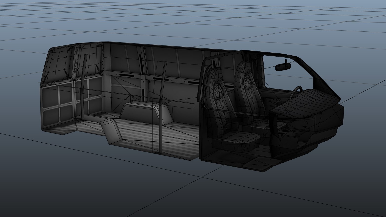 ArtStation - Generic industrial van | Game Assets