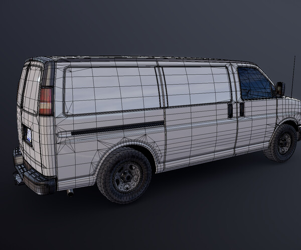 ArtStation - Generic industrial van | Game Assets