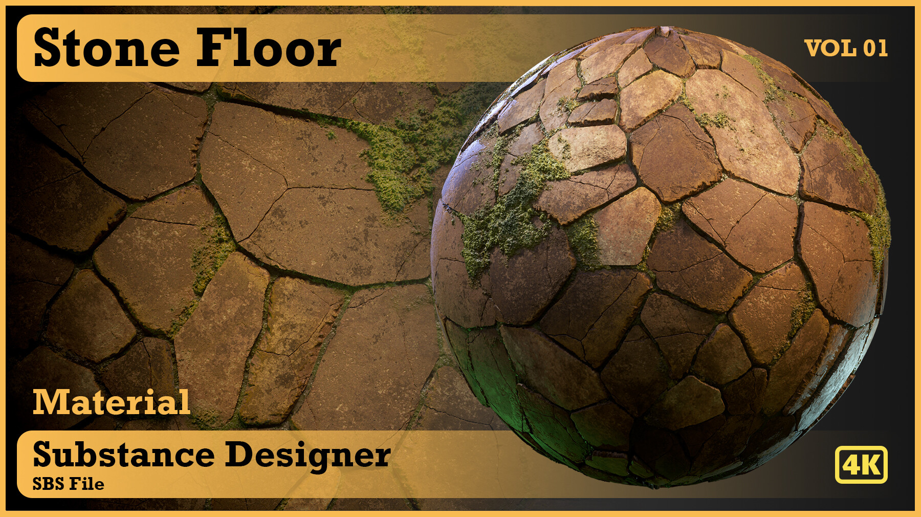 ArtStation - Stone Floor - VOL 01 - Substance Designer | Game Assets