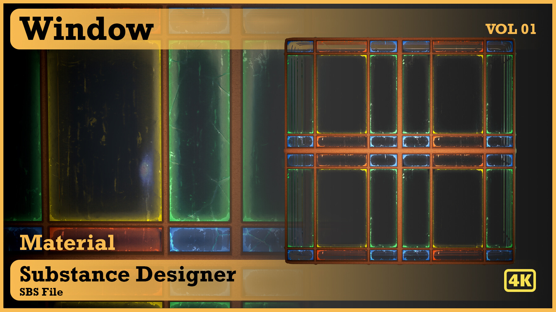 ArtStation - persian window - VOL 01 - substance designer | Game Assets