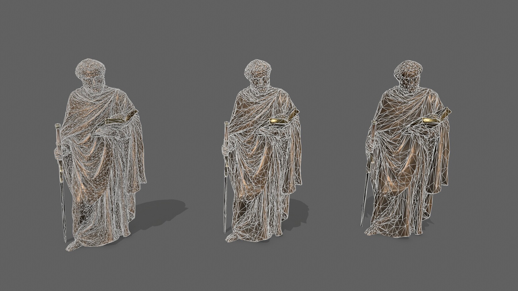 ArtStation - Old Man Statue | Game Assets
