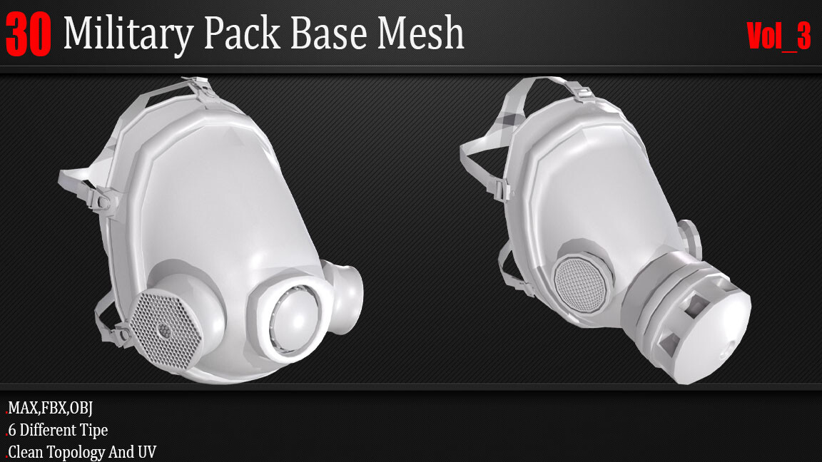 ArtStation - 30 Military Pack Base Mesh_Vol 03 ( Game Ready ) | Game Assets