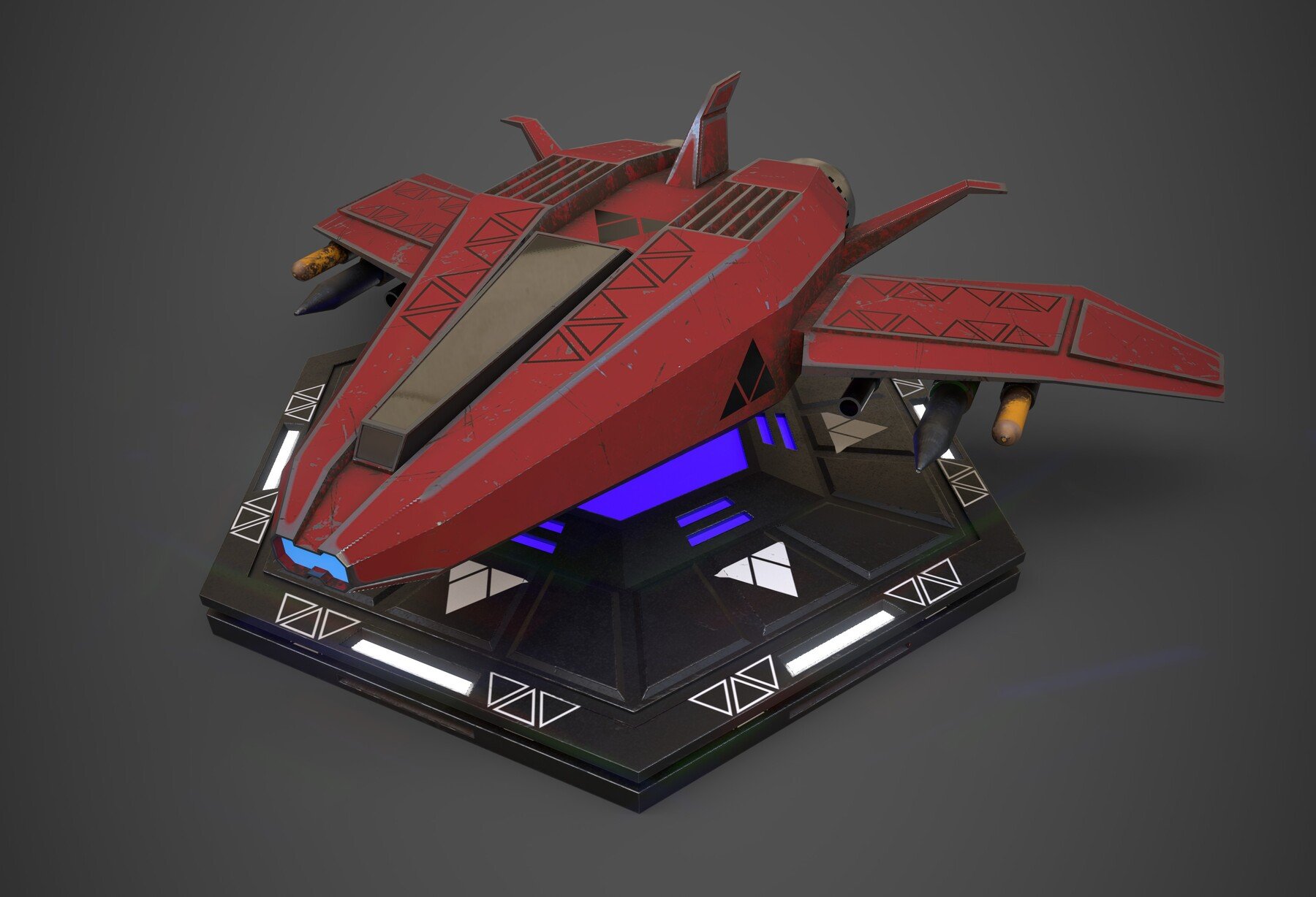 ArtStation - Sci-Fi Spaceship Plane | Game Assets