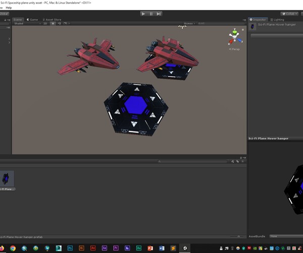 ArtStation - Sci-Fi Spaceship Plane | Game Assets