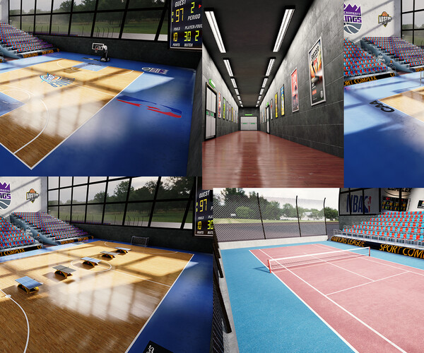ArtStation - Sport Complex | Game Assets