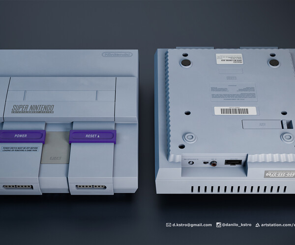 ArtStation - Super Nintendo Console | Lowpoly | 4k Textures | Game Assets