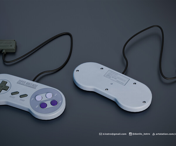 ArtStation - Super Nintendo Console | Lowpoly | 4k Textures | Game Assets