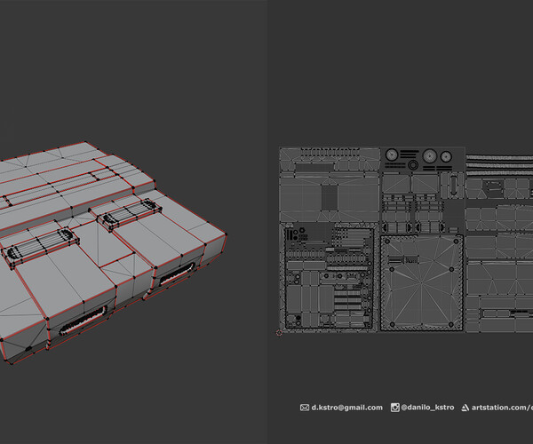 ArtStation - Super Nintendo Console | Lowpoly | 4k Textures | Game Assets
